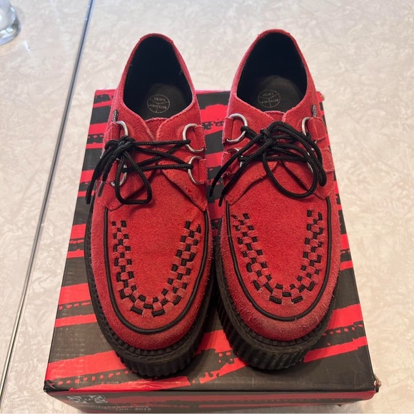 T.U.K | Shoes | Stylish Red Creepers By Unknown Brand | Poshmark